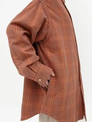 MAISON MARGIELA Checked Cotton Shirt - Orange