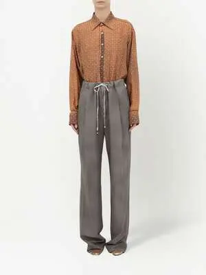 MAISON MARGIELA Wide-leg Wool Trousers