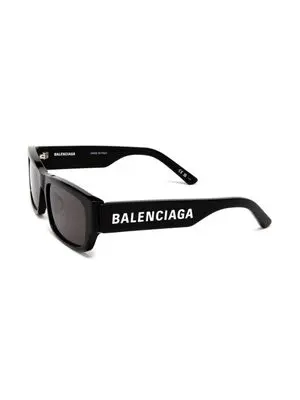 Balenciaga Logo-arm Slim Sunglasses
