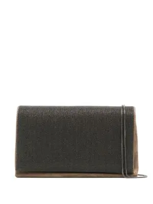 Brunello Cucinelli Precious Monili-chain Suede Bag