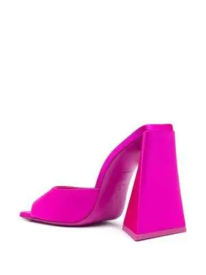 Attico Devon 115mm Satin Sandals - Pink