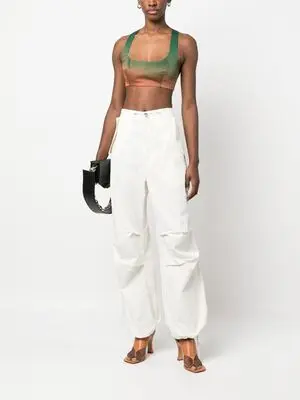 Philosophy Di Lorenzo Serafini Gradient-effect Cropped Top - Brown