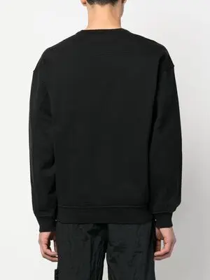 Stone Island Embroidered-logo Crewneck Sweatshirt