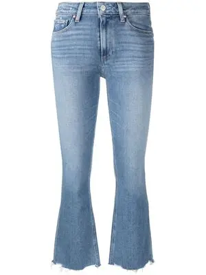Paige Distressed Flared Jeans
