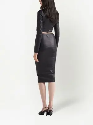 Prada Cropped Nappa Leather Jacket