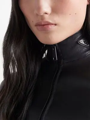 Prada Cropped Nappa Leather Jacket