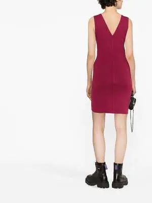 Rick Owens V-neck Mini Dress - Pink