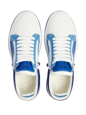 GIUSEPPE ZANOTTI Gz94 Double-zip Low-top Sneakers - White