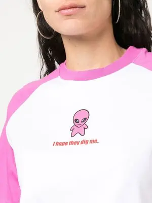 Gcds Raglan-sleeved T-shirt