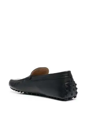 TOD'S Slip-on Leather Loafers - Black