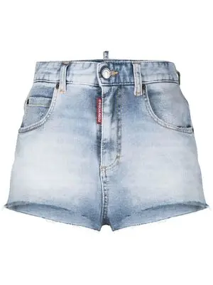Dsquared2 High-waisted Denim Shorts