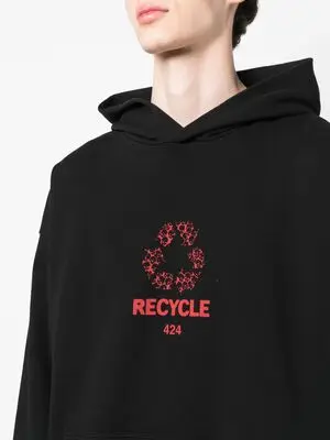 424 Logo Print Hoodie