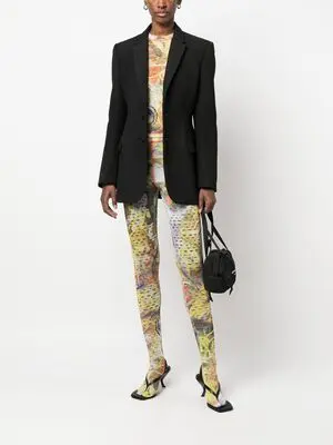 DIESEL® Abstract-print Footed Leggings