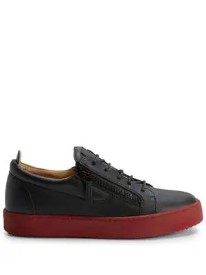 GIUSEPPE ZANOTTI Frankie Double-zip Low-top Sneakers - Black