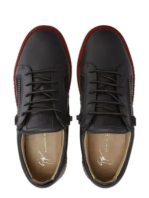 GIUSEPPE ZANOTTI Frankie Double-zip Low-top Sneakers - Black