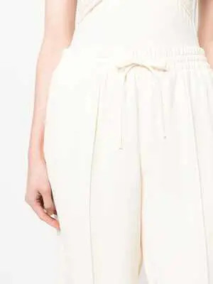 JIL SANDER Drawstring Tapered Trousers - Neutrals