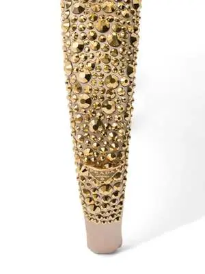 Prada Crystal-embellished Headband - Gold