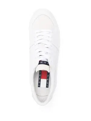 Tommy Hilfiger Logo Leather Sneakers