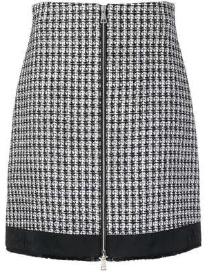Moncler Tweed A-line Skirt - White