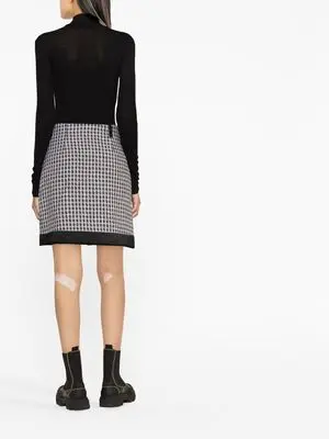 Moncler Tweed A-line Skirt - White