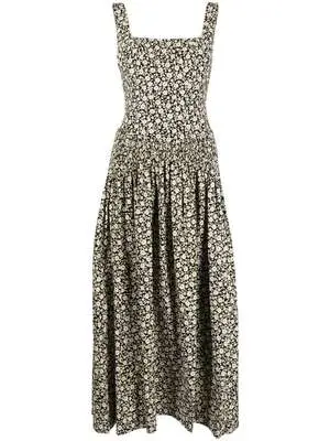 Tory Burch Floral-print Flared Dress