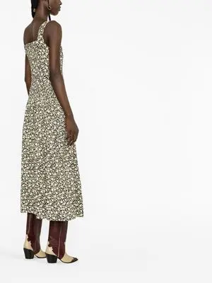 Tory Burch Floral-print Flared Dress