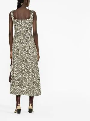 Tory Burch Floral-print Flared Dress
