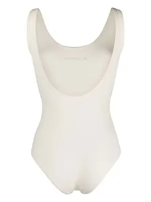 JIL SANDER Scoop-back Logo-print One-piece