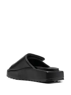 GIABORGHINI Gia Touch-strap Slides - Black