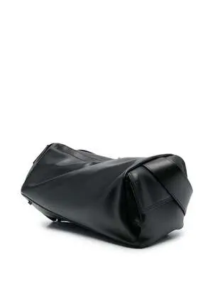 Sunnei Oversized Zip-up Satchel - Black