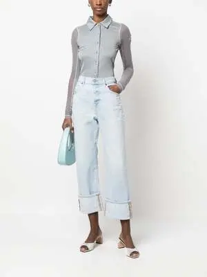 DIESEL® 1999 Cropped Straight-leg Jeans - Blue