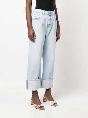 DIESEL® 1999 Cropped Straight-leg Jeans - Blue