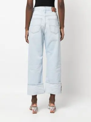 DIESEL® 1999 Cropped Straight-leg Jeans - Blue