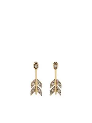 SYDNEY EVAN 14kt Yellow Arrow Stud Earrings - Gold