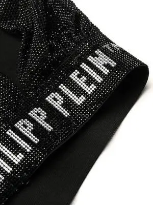 Philipp Plein Rhinestone-embellished Bra