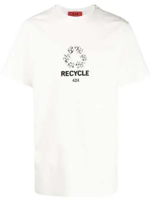 424 Graphic Logo Print T-shirt - White
