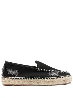 MAISON MARGIELA Embroidered Canvas Espadrilles