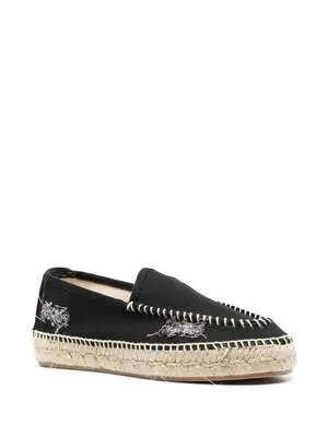 MAISON MARGIELA Embroidered Canvas Espadrilles