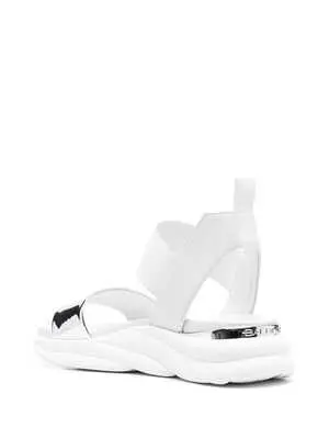 BALDININI Metallic-strap Detail Sandals - White