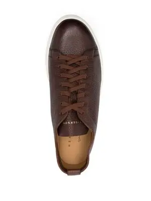 HENDERSON BARACCO Leather Low-top Sneakers - Brown
