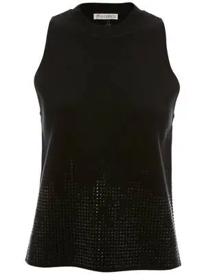 JW Anderson Studded Knit Tank Top - Black