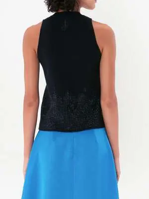 JW Anderson Studded Knit Tank Top - Black