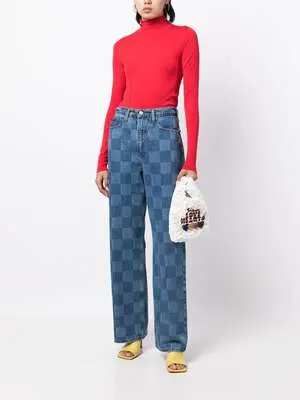 ANYA HINDMARCH Love Hearts Embroidered Tote Bag