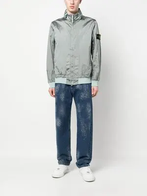Stone Island Compass-patch Bomber Jacket - Grey