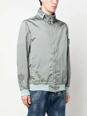 Stone Island Compass-patch Bomber Jacket - Grey