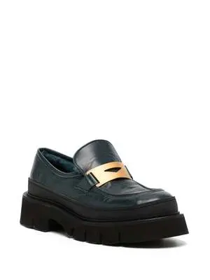 MADISON MAISON Lug-sole Loafers - Green