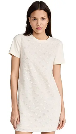 Tory Burch Logo Lace T-shirt Dress