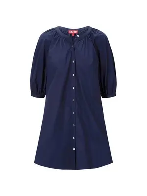 Staud Mini Vincent Dress Navy