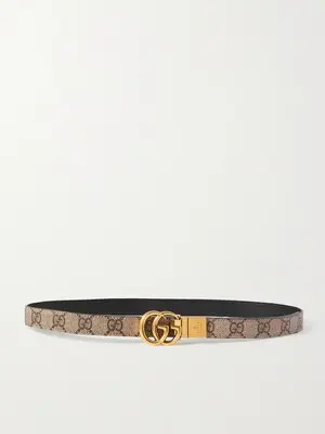 Gucci Reversible Printed Belt - Black