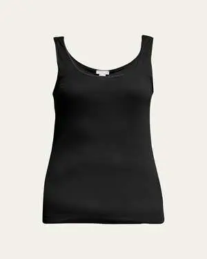 Hanro Cotton Seamless Tank - Black